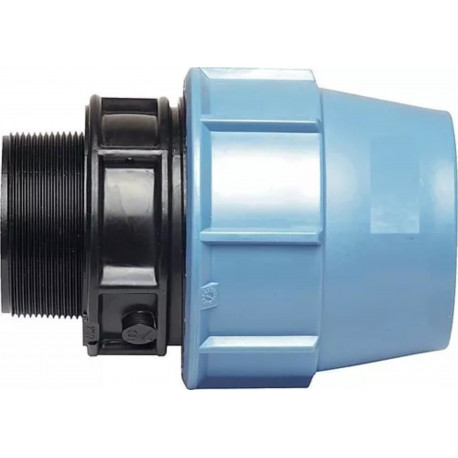 Acople Conector Tubería 90mm X 3 Rosca Macho - Riegos El Cordobés